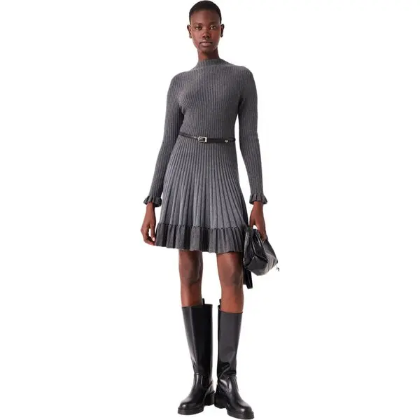 Maje Short Gradient Knit Dress