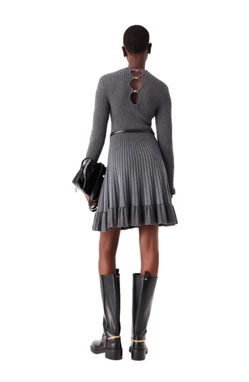 Maje Short Gradient Knit Dress