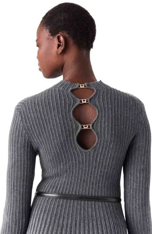 Maje Short Gradient Knit Dress