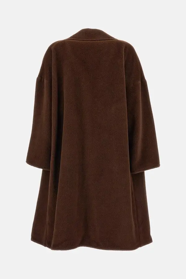 Dusan Cappotto Oversize In Lana - Marrone