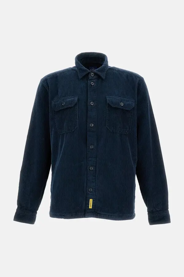 B.D.BAGGIES Giacca Camicia In Velluto - Blu