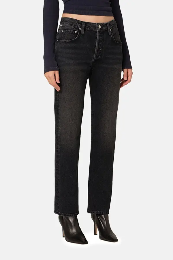 Citizens Of Humanity Savannah Cigarette Jeans In Stormy - Nero