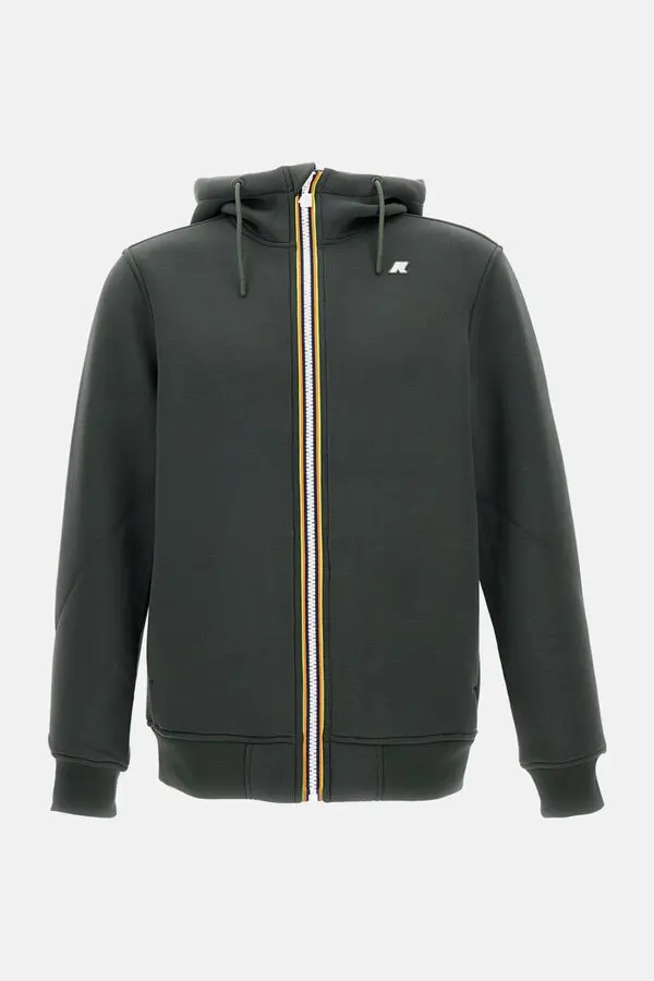 K-WAY Felpa Con Zip Rainer Spacer - Verde