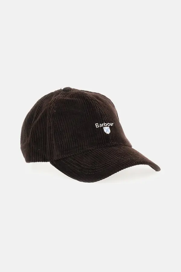 Barbour Cappellino Invelluto A Coste Preston - Brown
