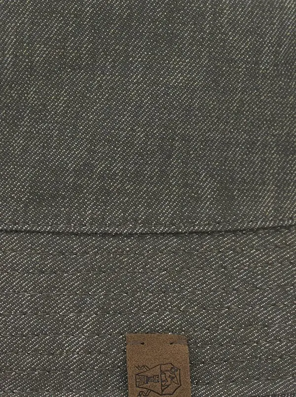 Brunello Cucinelli Green Bucket Hat With Logo Patch On The Front In Cotton Blend For - Multicolor