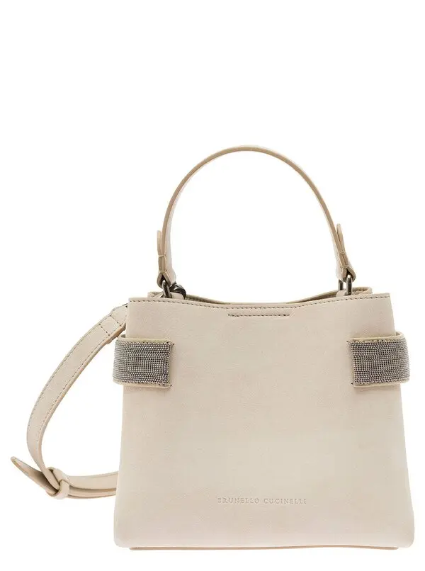 Brunello Cucinelli Shoulder Strap Bag - White