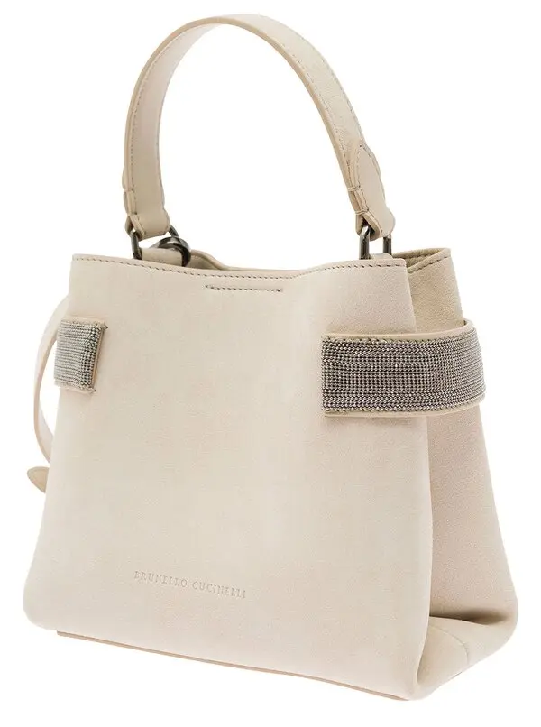 Brunello Cucinelli Shoulder Strap Bag - White