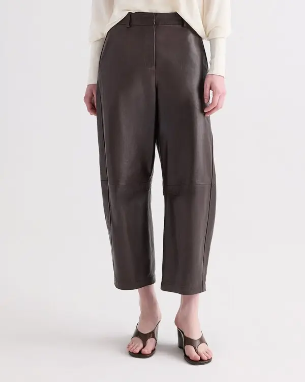 TWP Leather Slouchy Bf Trouser