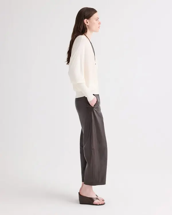 TWP Leather Slouchy Bf Trouser