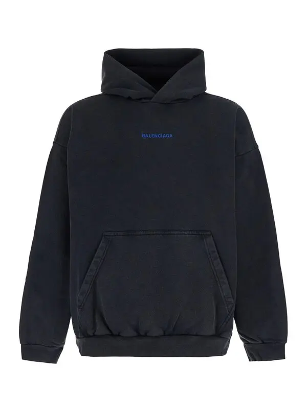 Balenciaga High Neck Hoodie 2zn Bal Back Gradient Dry Moll