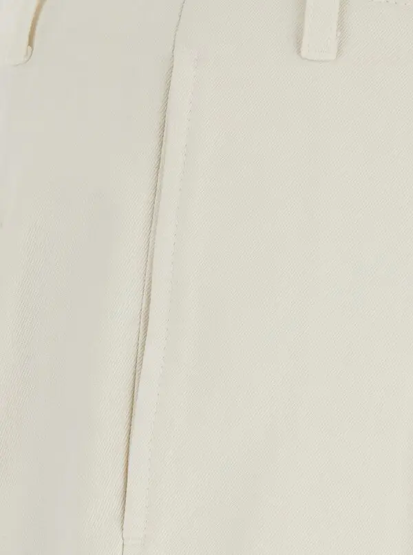 Brunello Cucinelli Beige Pants With Cuffed Hem In Cotton Blend For