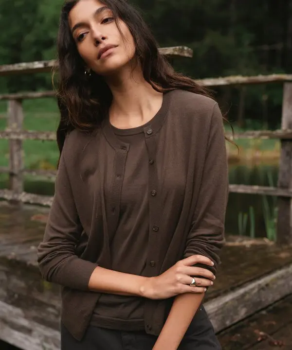 Jenni Kayne Monroe Cardigan Sweater - Brown