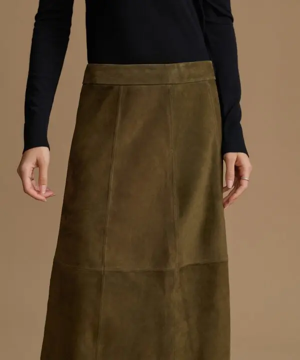 Jenni Kayne Suede Wolfe Skirt