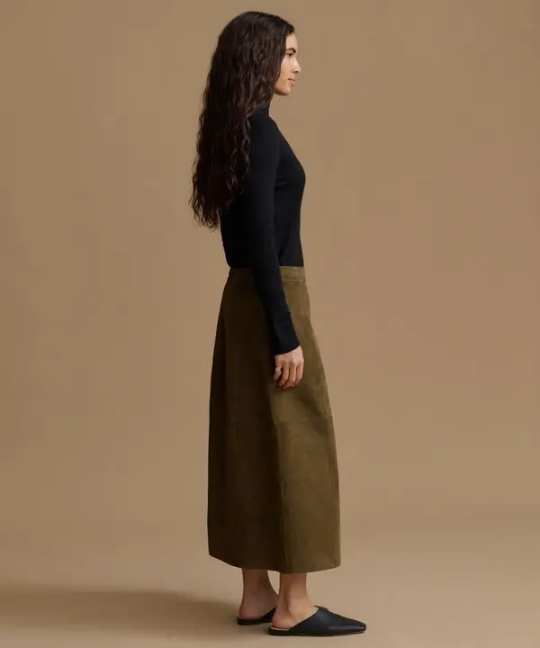 Jenni Kayne Suede Wolfe Skirt