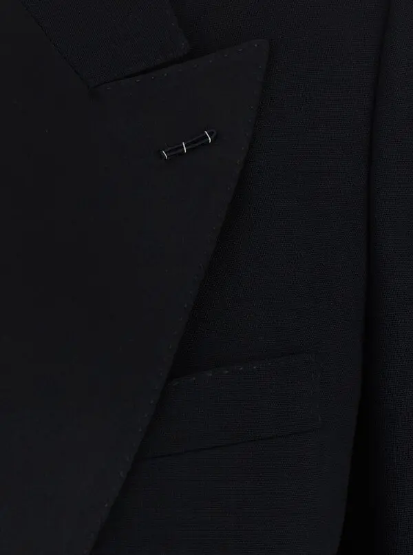 TOM FORD Light Virgin Wool Double Breasted Tuxedojacket