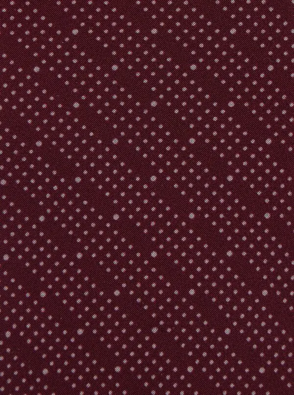 Saint Laurent Bordeaux Tie With All-over Polka Dot Motif In Silk For - Multicolor