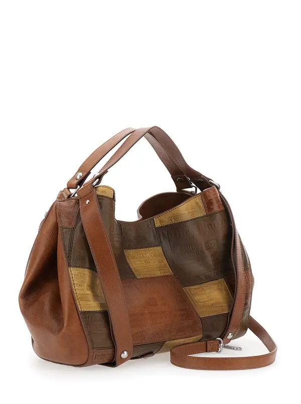 DIESEL® D-one Tophandle Medium Bag With Handles And Flap