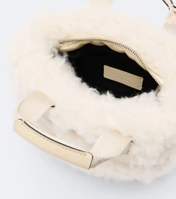 Moncler Caradoc Mini Teddy Top-handle Bag