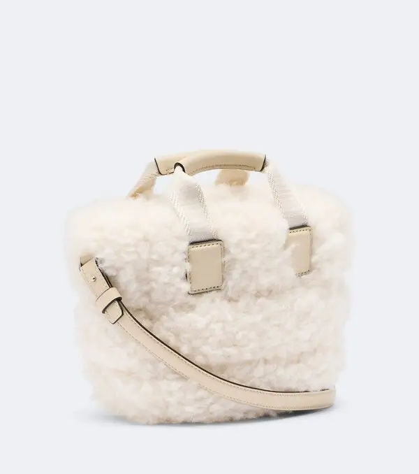 Moncler Caradoc Mini Teddy Top-handle Bag