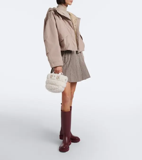 Moncler Caradoc Mini Teddy Top-handle Bag