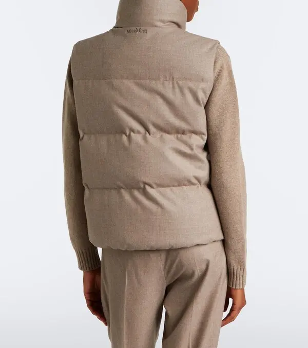 Max Mara Cashmere-blend Down Vest