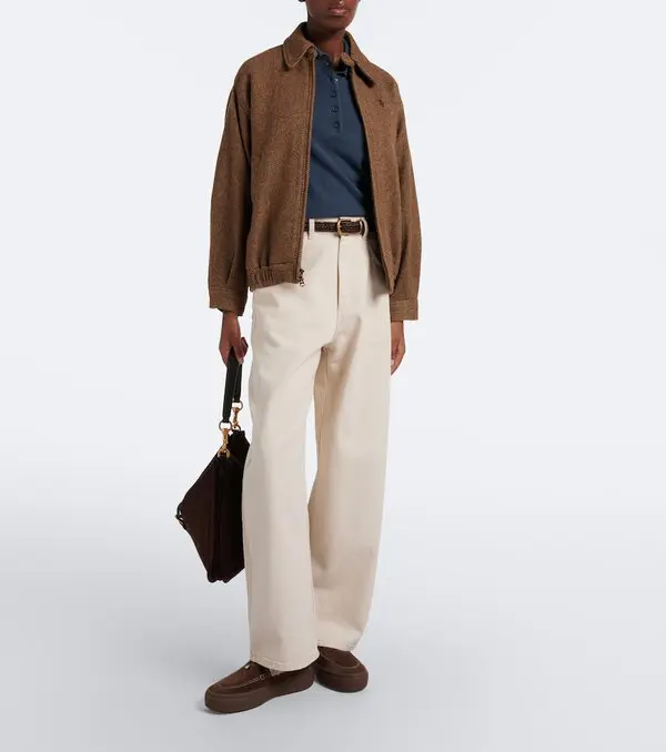 Hogan H705 Shearling-lined Suede Loafers