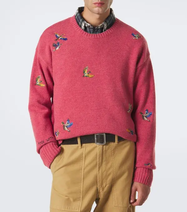 Polo Ralph Lauren Embroide Wool And Alpaca Sweater
