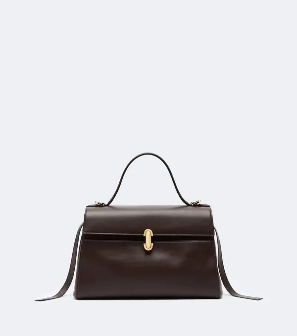 Savette Symmetry Soft Medium Leather Top Handle Bag