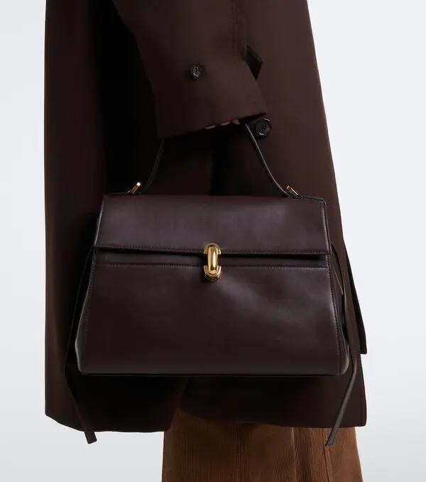 Savette Symmetry Soft Medium Leather Top Handle Bag