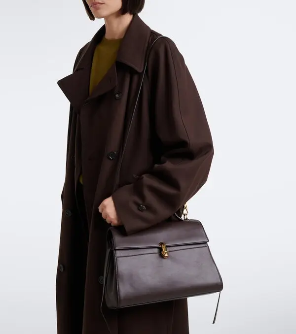 Savette Symmetry Soft Medium Leather Top Handle Bag