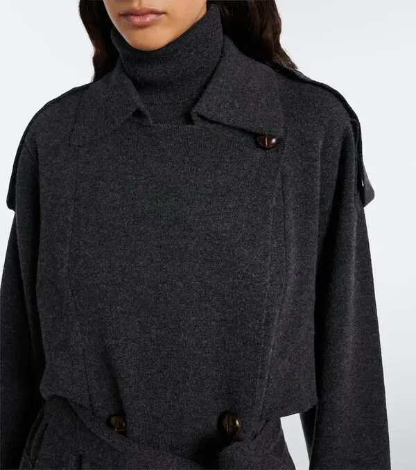 Jardin Des Orangers Belted Double-breasted Wool And Cashmere Coat
