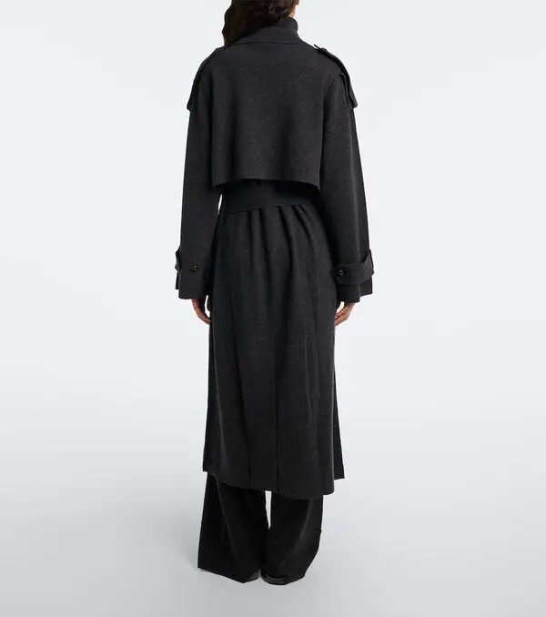 Jardin Des Orangers Belted Double-breasted Wool And Cashmere Coat