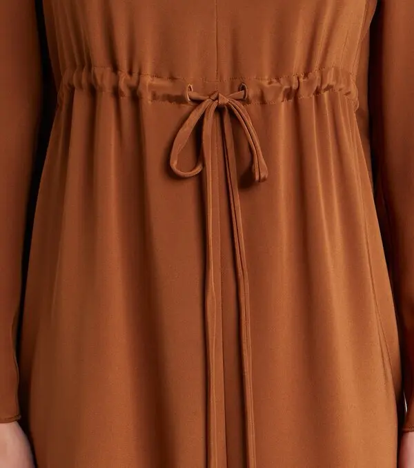 Max Mara Silk Satin Midi Dress