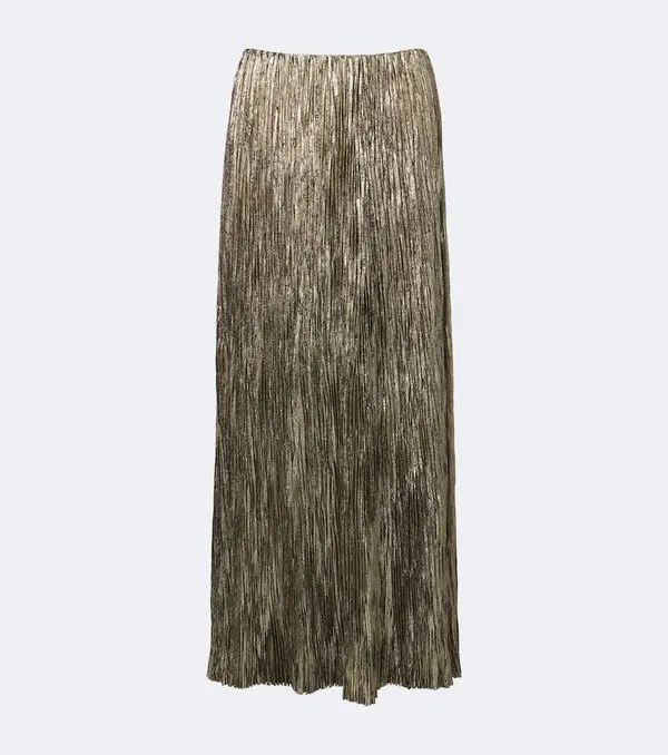 Ralph Lauren Luciana Satin Maxi Skirt - Silver