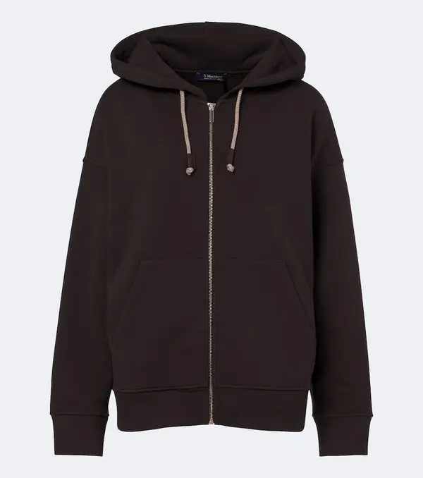 Max Mara Cotton-blend Zip-up Hoodie