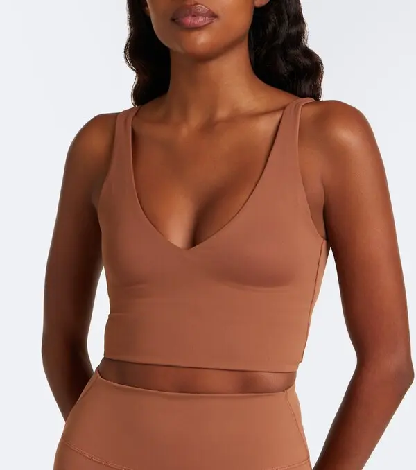 NIKESKIMS Matte Sports Bra - Brown