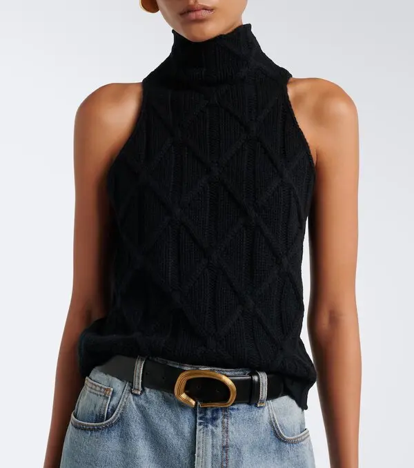 Jardin Des Orangers Wool And Cashmere Top - Black