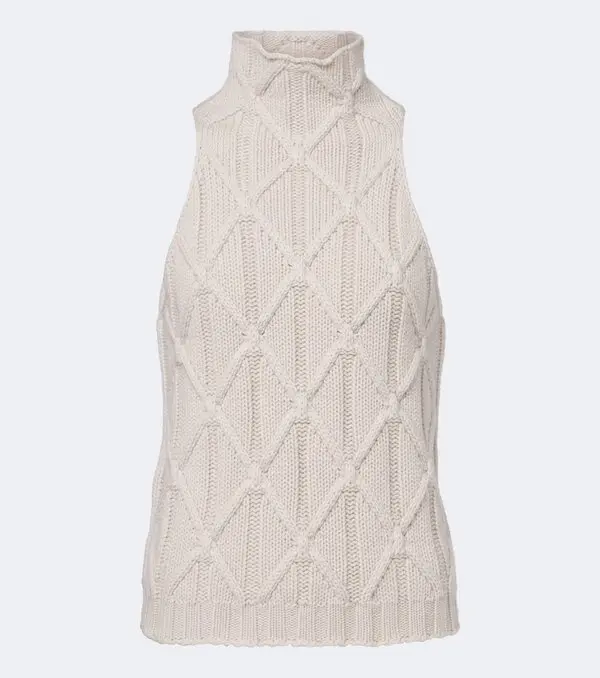 Jardin Des Orangers Wool And Cashmere Top - White