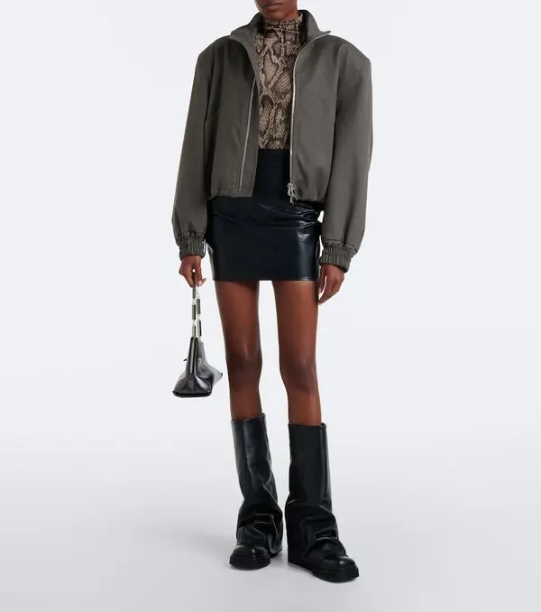 Wolford Embossed Croc-effect Miniskirt