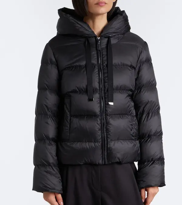 Max Mara Hooded Puffer Jacket - Black
