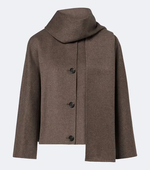 Max Mara Scarf-detail Wool Jacket