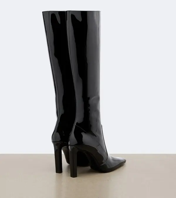 Saint Laurent Francoise Patent Leather Knee-high Boots