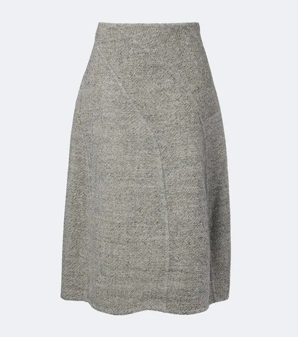 Proenza Schouler Gaella Wool-blend Midi Skirt - Grey