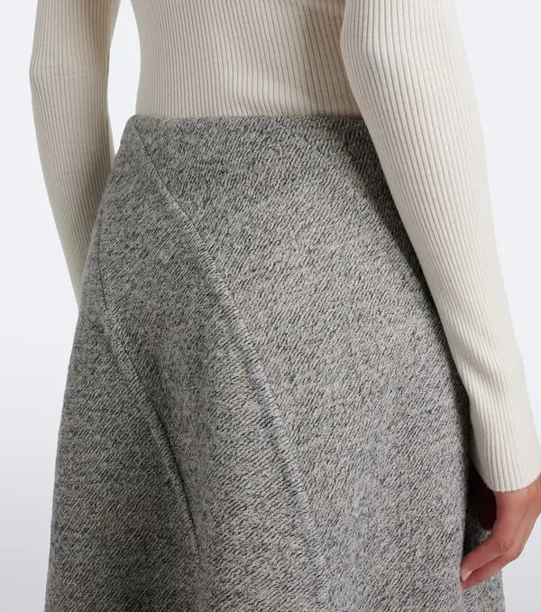 Proenza Schouler Gaella Wool-blend Midi Skirt