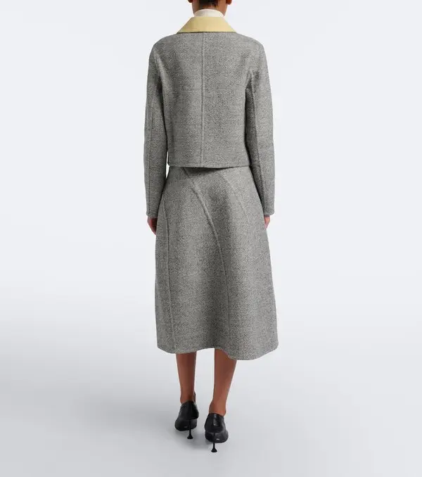 Proenza Schouler Gaella Wool-blend Midi Skirt