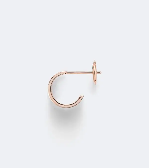 REPOSSI Berbere 18kt Rose Single Hoop Earring With Diamonds