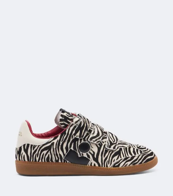 Isabel Marant Étoile Beth Zebra-print Calf Hair Sneakers