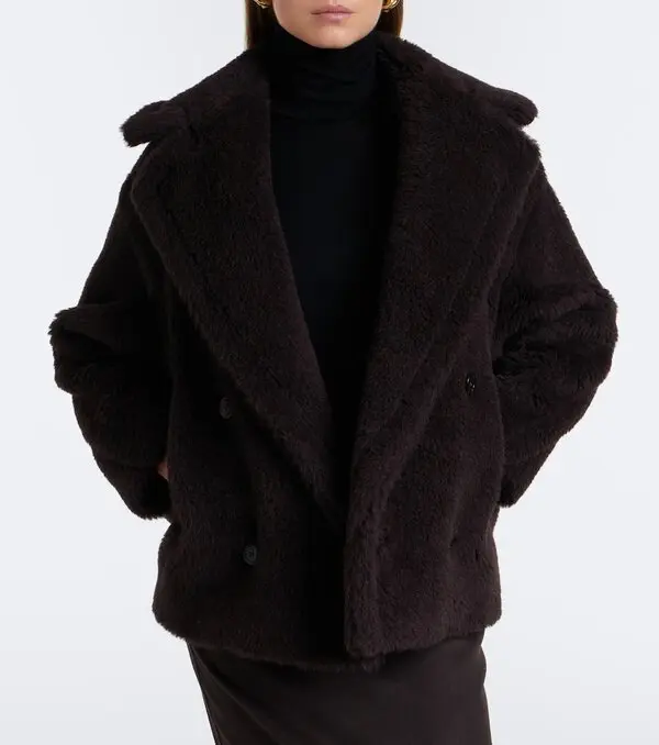 Max Mara Alpaca, Wool, And Silk Peacoat