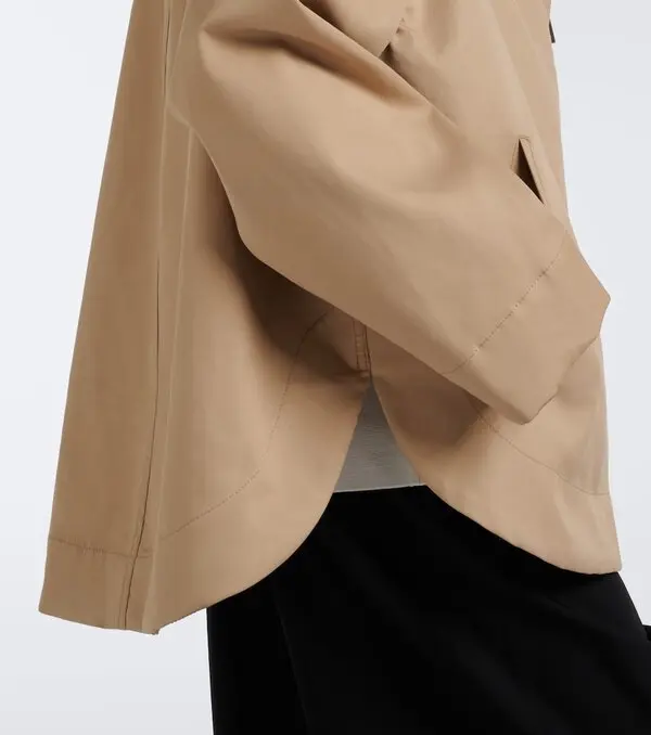 TOTEME Oversized Corduroy-trimmed Cotton Jacket