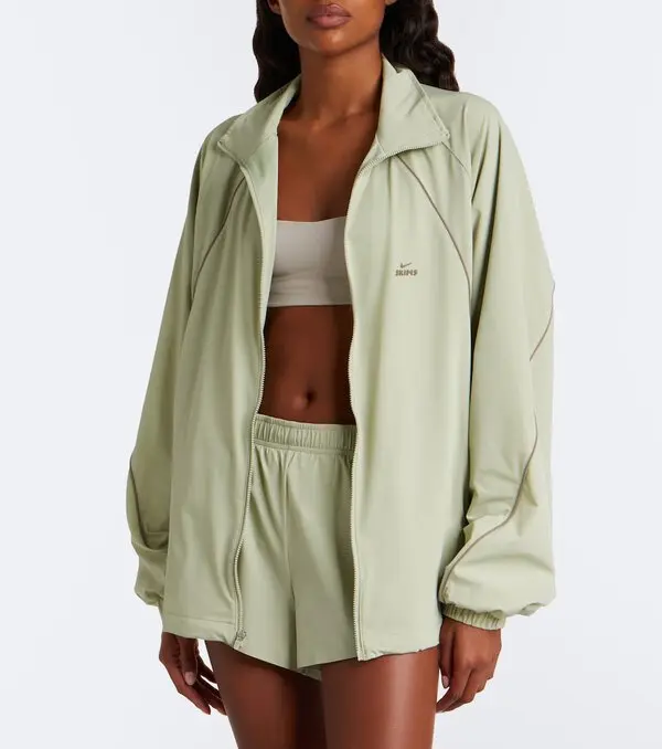 NIKESKIMS Stretch Nylon Oversized Track Jacket - Green